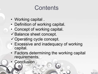 working capital | PPTX