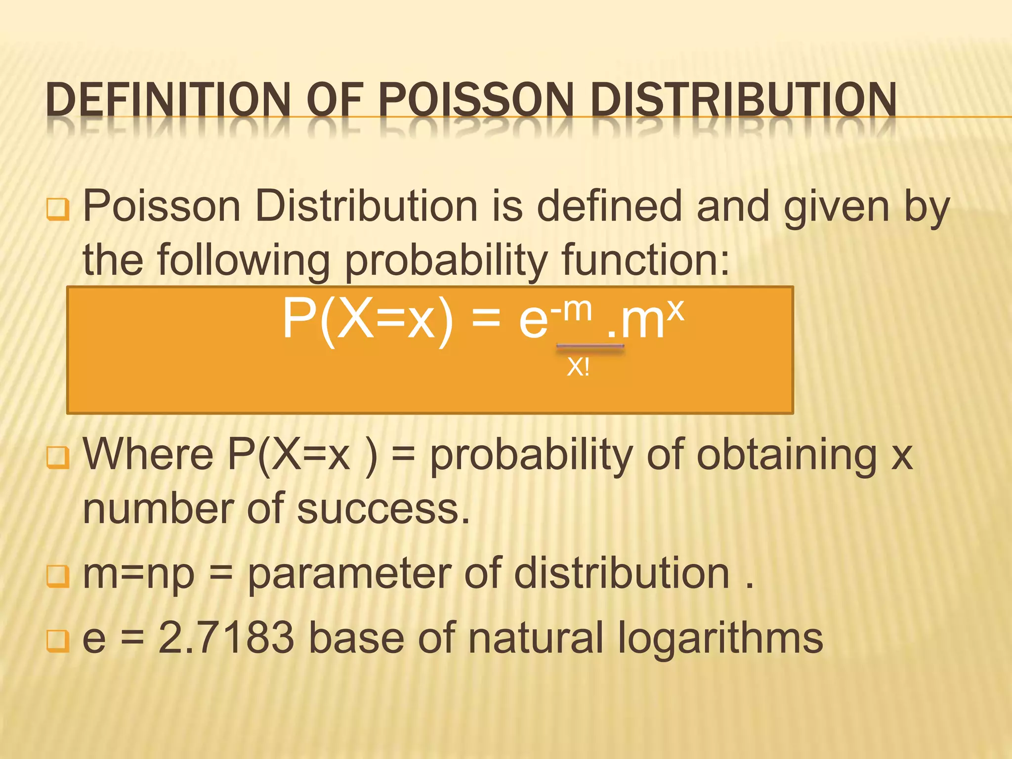 poisson distribution | PPTX | Business Accounting & Finance | Business