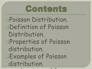 poisson distribution | PPTX | Business Accounting & Finance | Business