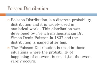 poisson distribution | PPTX | Business Accounting & Finance | Business