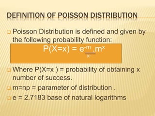 poisson distribution | PPTX | Business Accounting & Finance | Business