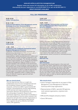 Order & Chaos - Crisis Management | PDF