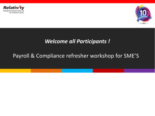 Payroll & Compliance workshop for SME's | PDF
