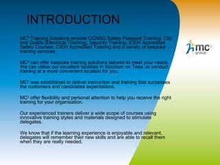 Mc2 Training Solutions Introduction Slides (Mc2 Group Format) | PPT