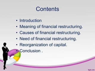financial restructuring | PPTX