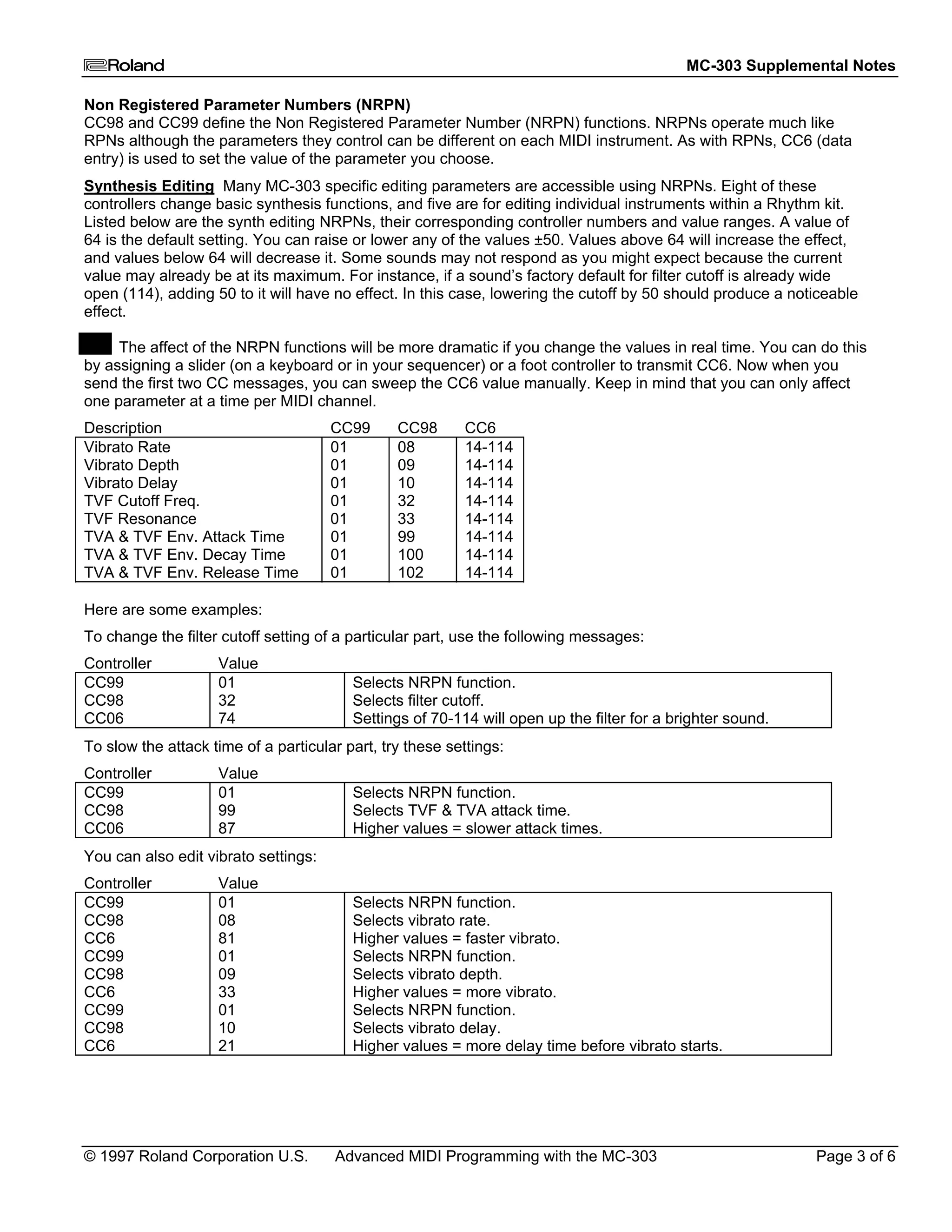 Mc303 Adv Midi | PDF