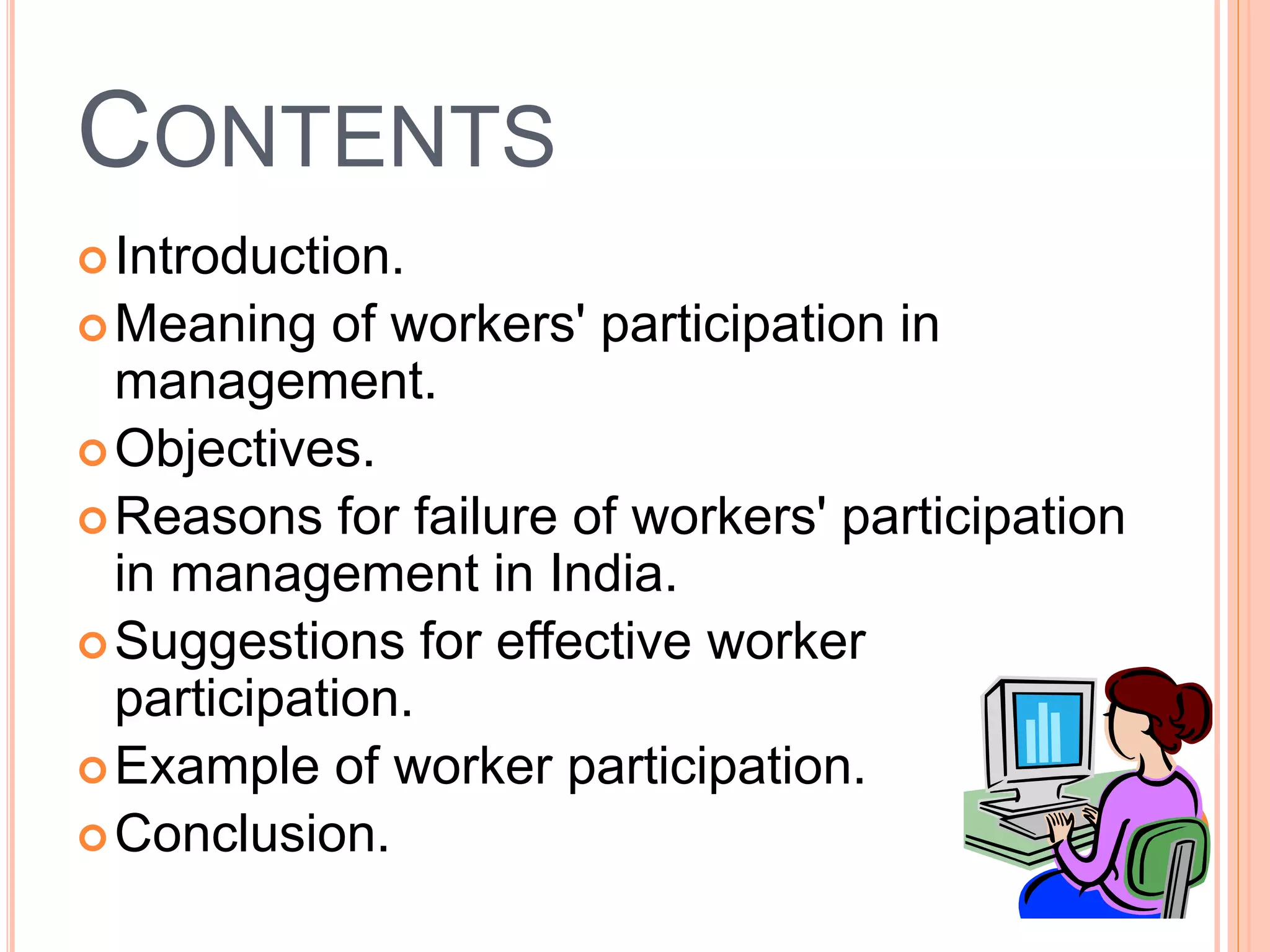 worker participation in management | PPTX