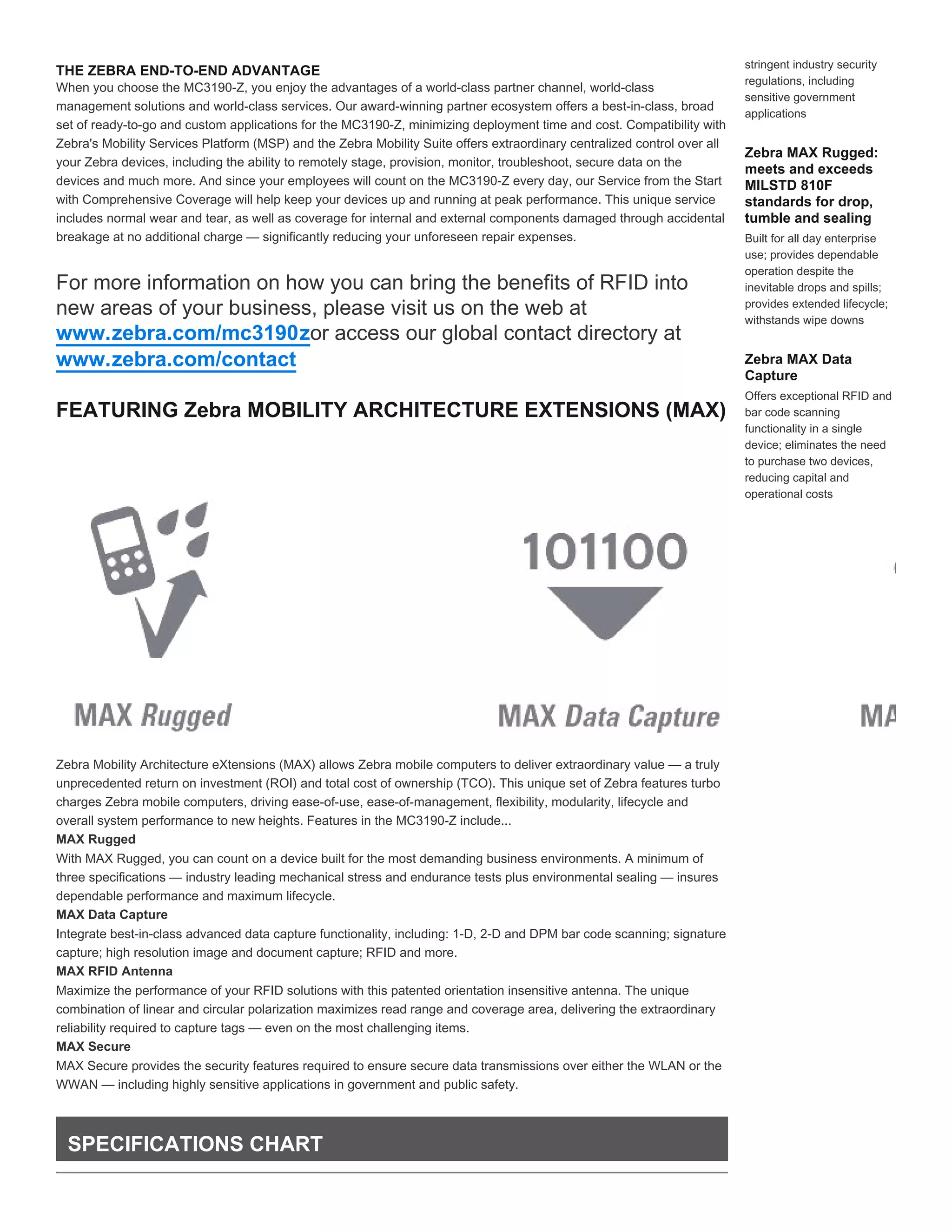 Mc3190 z spec_sheet_rfid | PDF