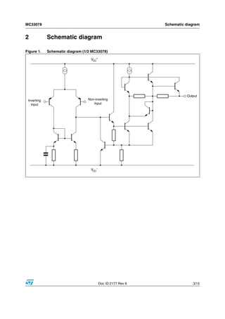 Mc 33078n op amp dual lo noise | PDF