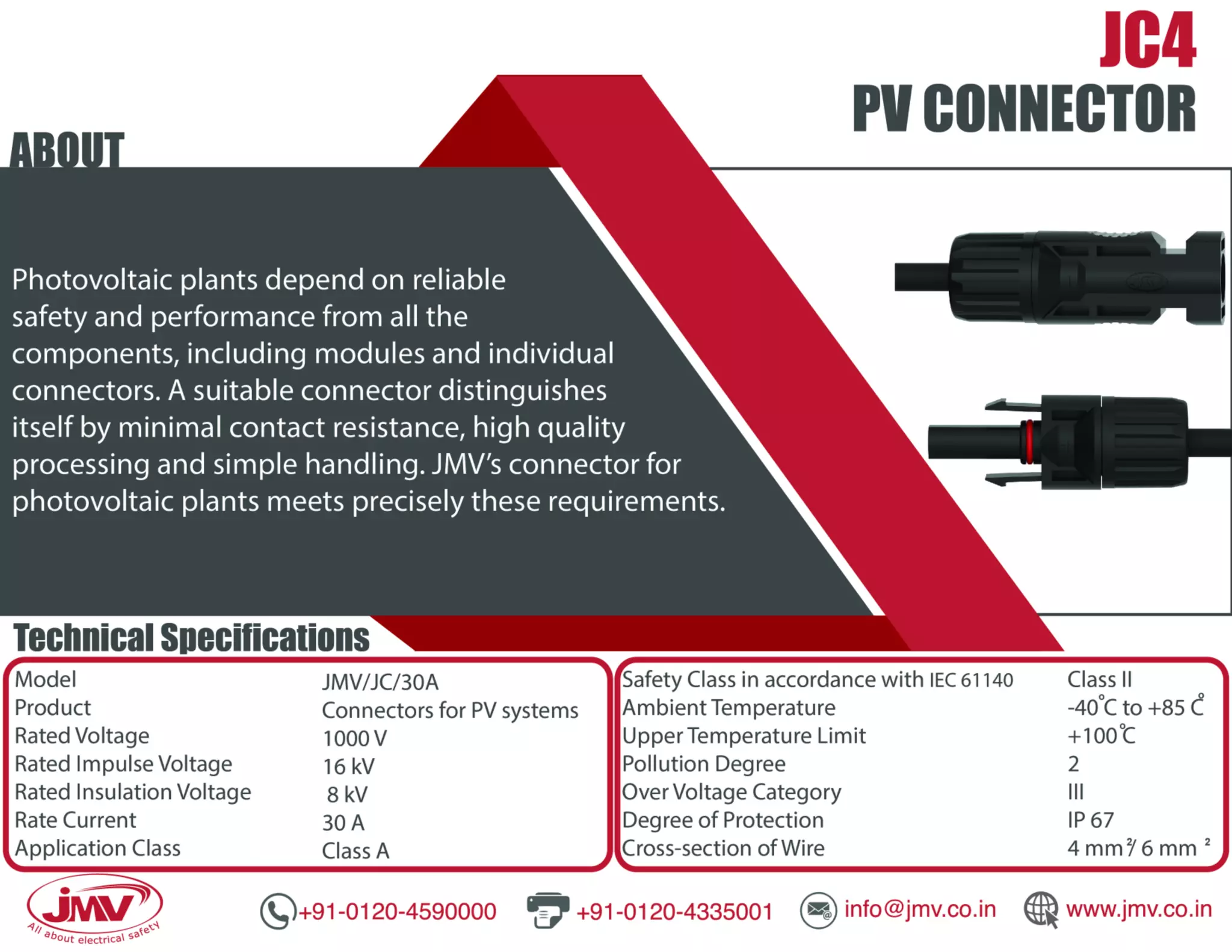Mc 4 connector from jmv lps ltd | PDF