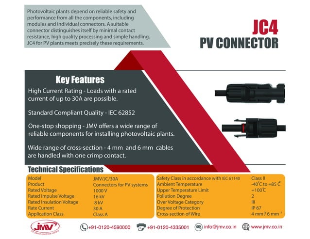 Mc 4 connector from jmv lps ltd | PDF | Physics | Science