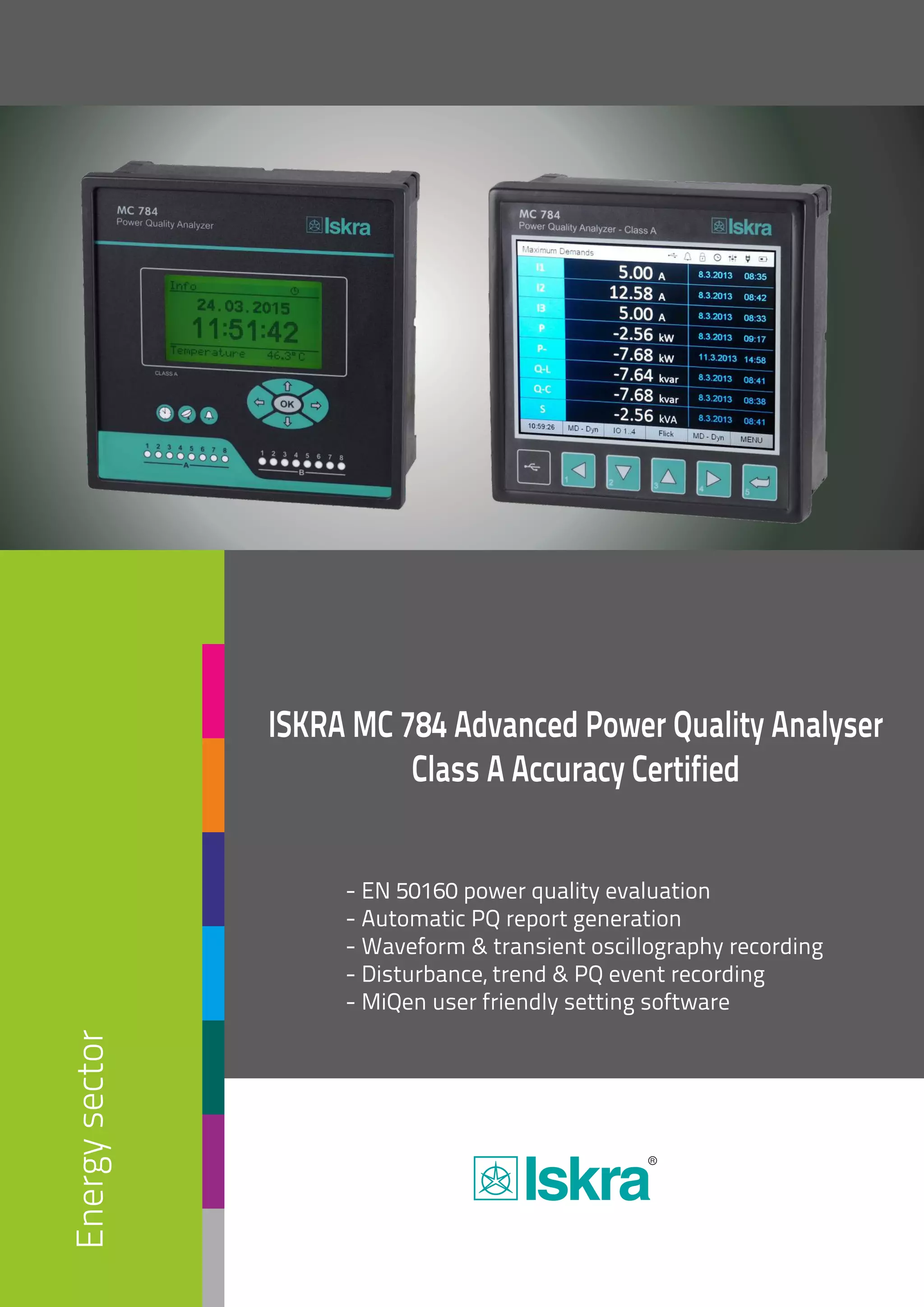 Iskra MC 784 Advanced Power Quality Analyser | PDF | Internet of Things | Internet