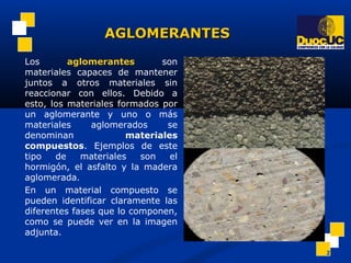 Materiales Aglomerantes | PPT