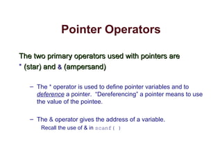 Mca 1 pic u-5 pointer, structure ,union and intro to file handling | PPT | Programming Languages ...