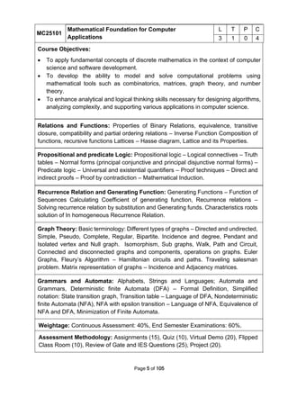 syllabus for mca regulation 2025 anna university | PDF