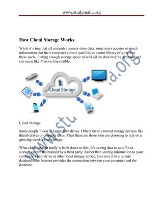 Mca cloud-storage-report | PDF