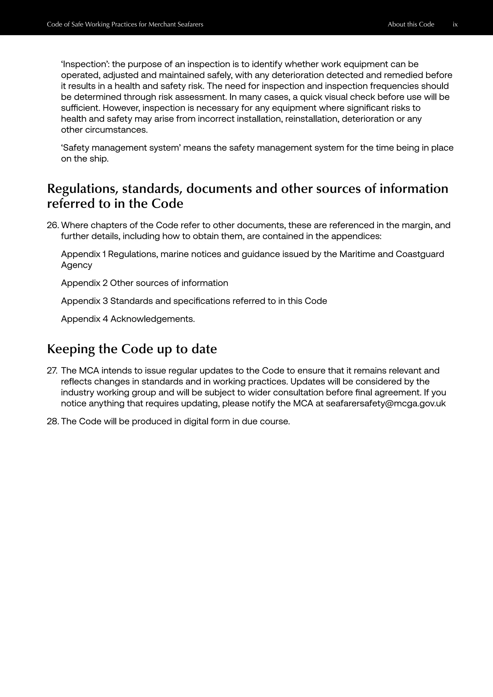 Code of Safe Working Practices for Merchant Seafarers (COSWP) - 2025 ...