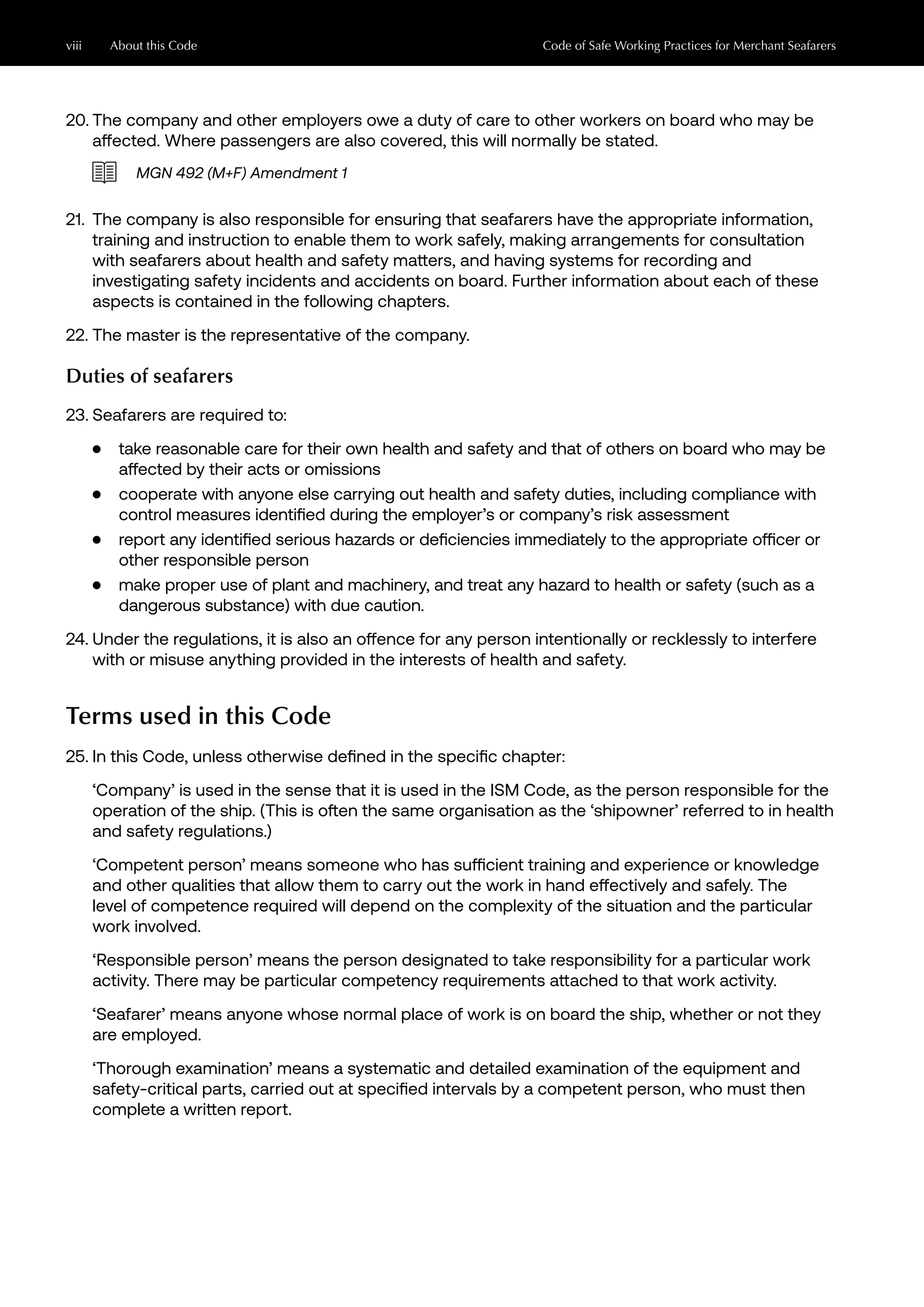 Code of Safe Working Practices for Merchant Seafarers (COSWP) - 2025 ...