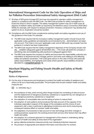 Code of Safe Working Practices for Merchant Seafarers (COSWP) - 2025 ...