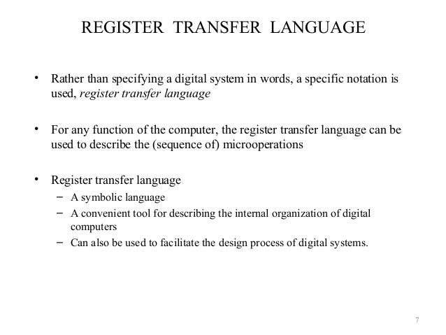 overview of register transfer, micro operations and basic computer or…