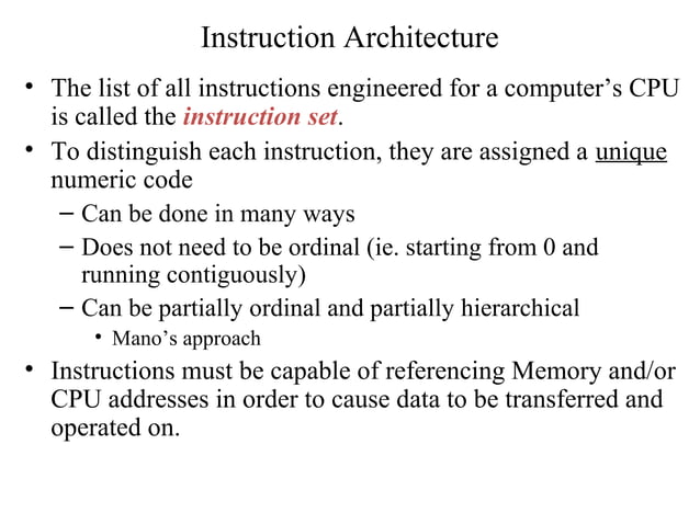 MCA-I-COA- overview of register transfer, micro operations and basic computer organization and ...