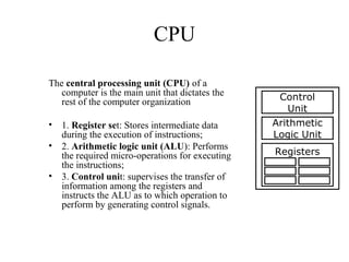basic computer programming and micro programmed control | PPT