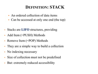Mca ii dfs u-3 linklist,stack,queue | PPT
