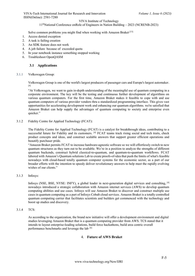 Accelerate Quantum Computing with AWS Braket | PDF