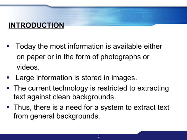 Text extraction from images | PPTX