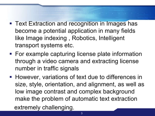 Text extraction from images | PPTX