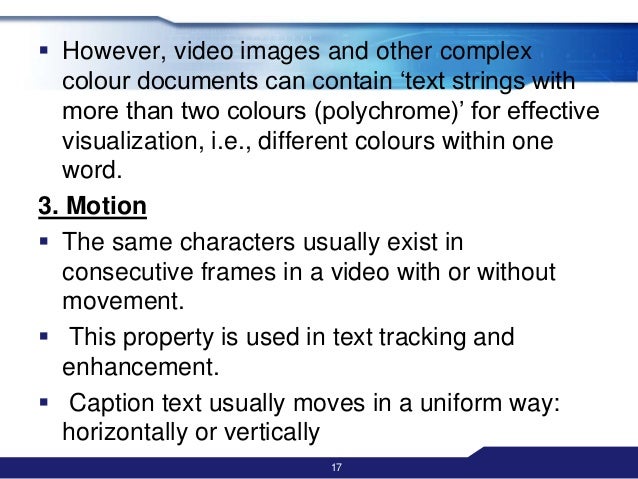 Text extraction from images