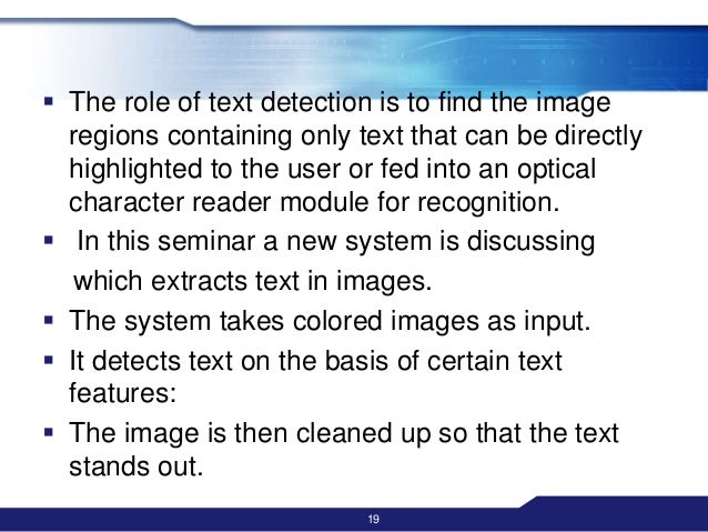 Text Extraction From Images