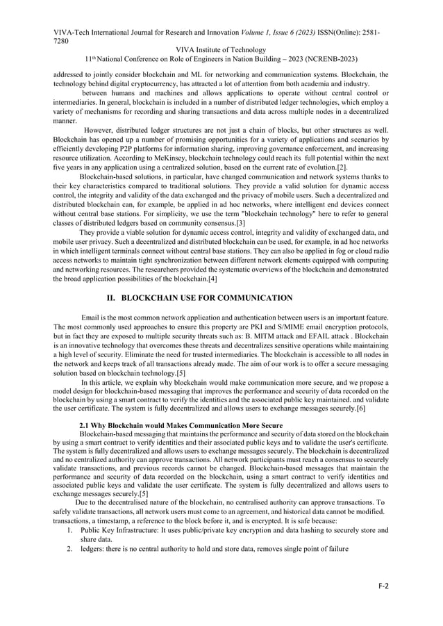 Blockchain & Machine Learning In Communication | PDF