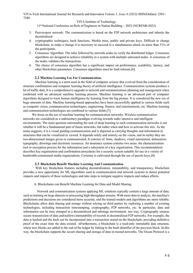 Blockchain & Machine Learning In Communication | PDF