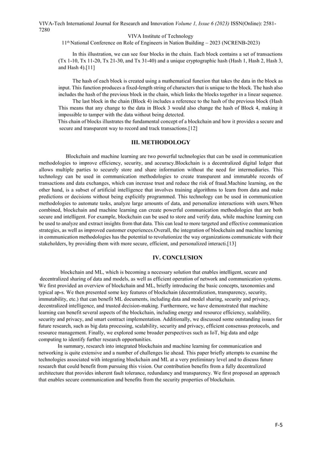 Blockchain & Machine Learning In Communication | PDF