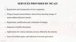 MCA21 | PPTX