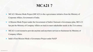 MCA21 | PPTX