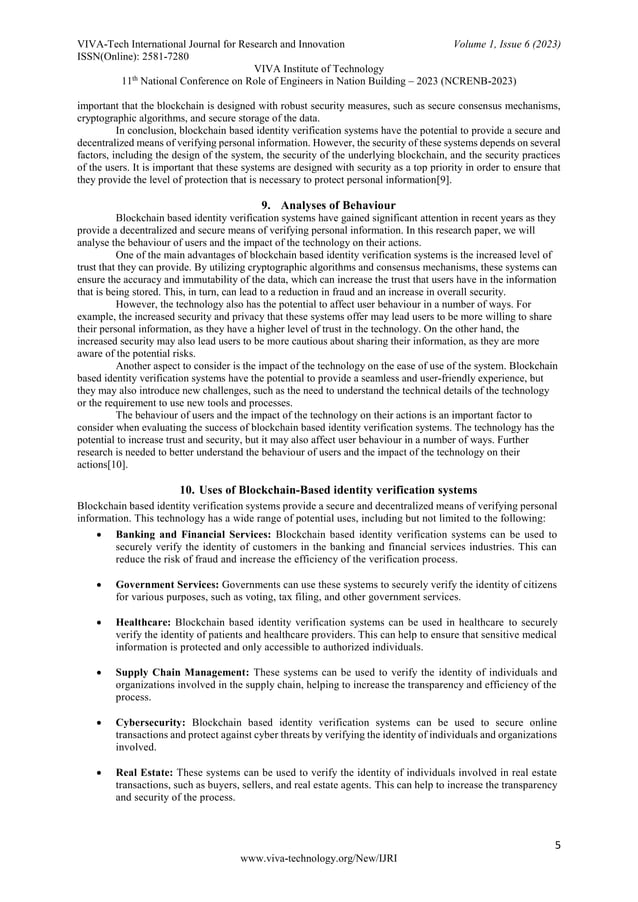 Blockchain Based Identity Verification Systems Pdf