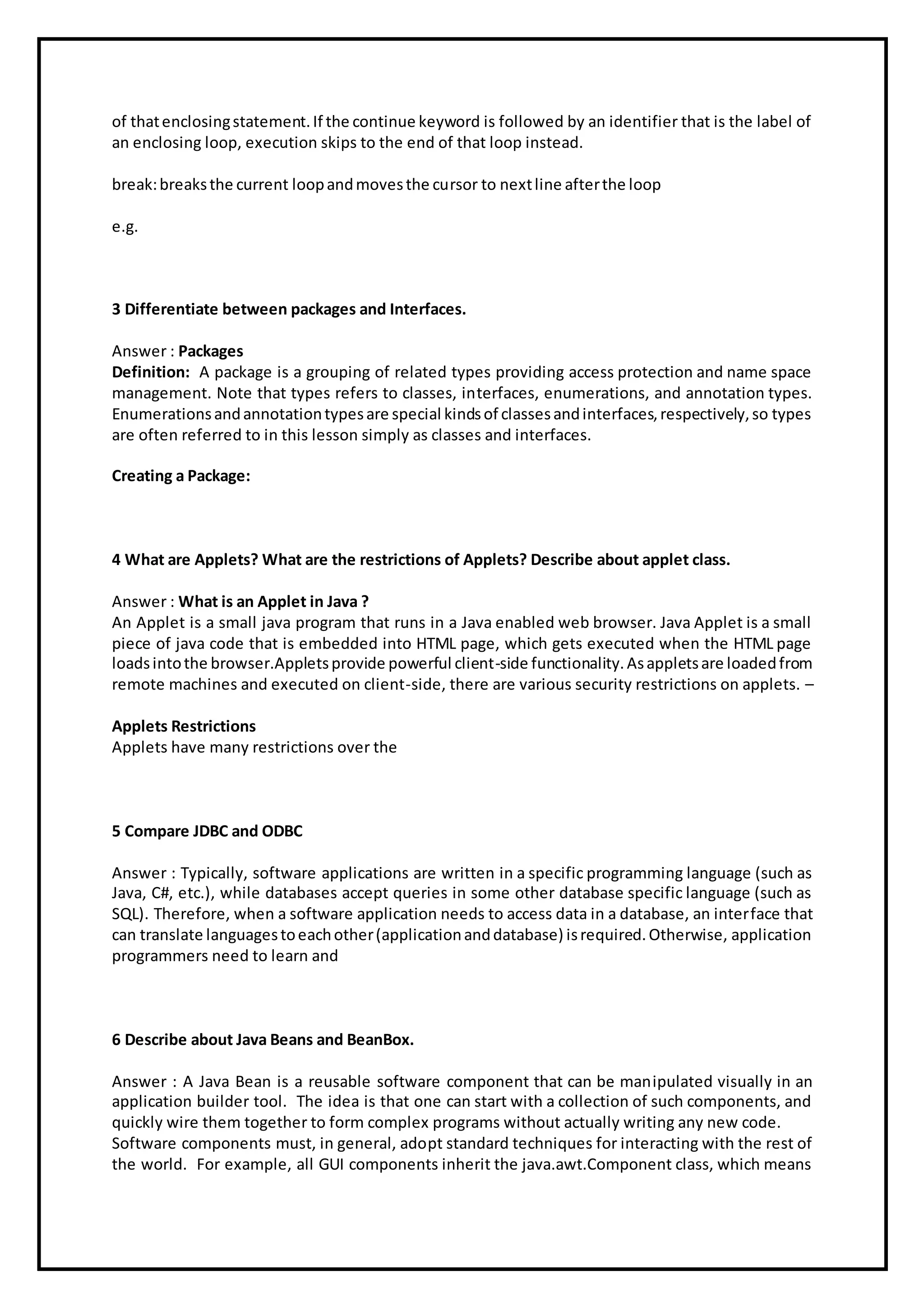 Mca 4030 programming in java | PDF