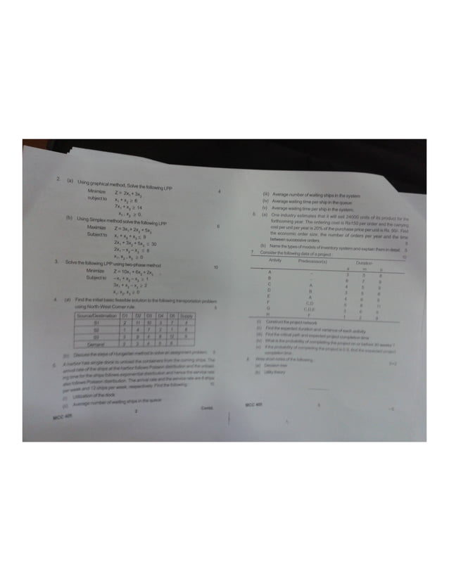 BPUT MCA 4th sem 2013 | PDF