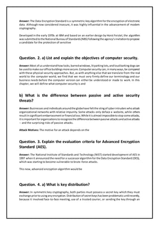 Mca5042 cryptography and network security (1) | PDF