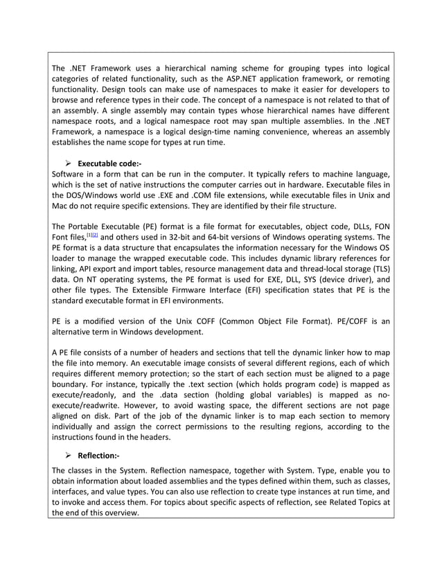 Mca 504 dotnet_unit1 | DOC