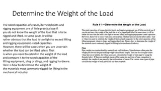 Rule # 1 Determine the Weight of the Load.pptx