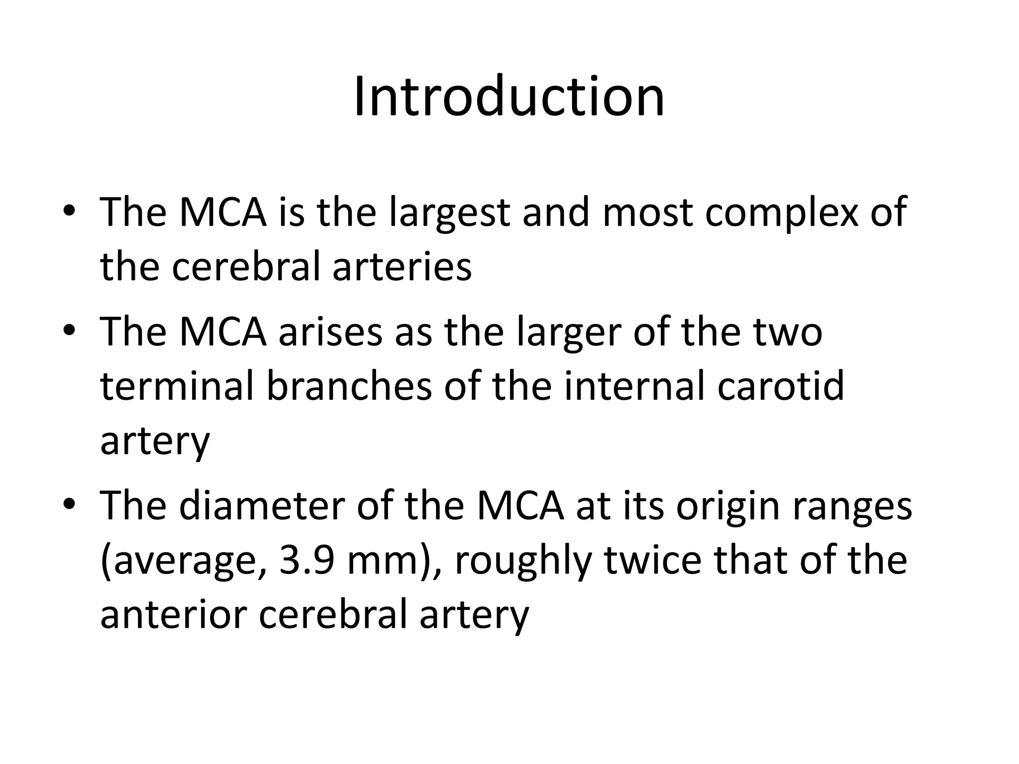 middle cerebral artery anatomy | PPTX