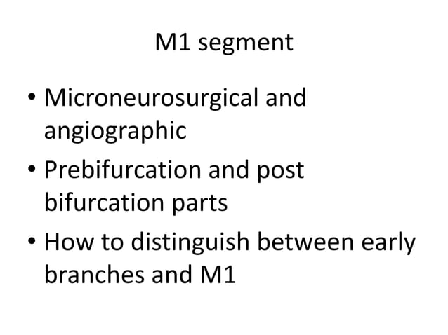 Mca anatomy | PPTX