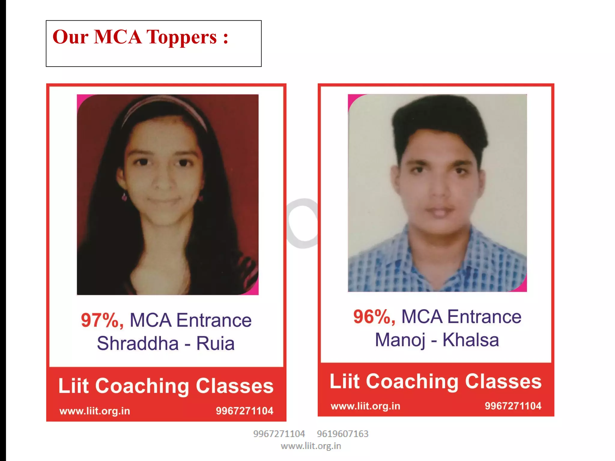 Mca cet mca entrance classes | PDF