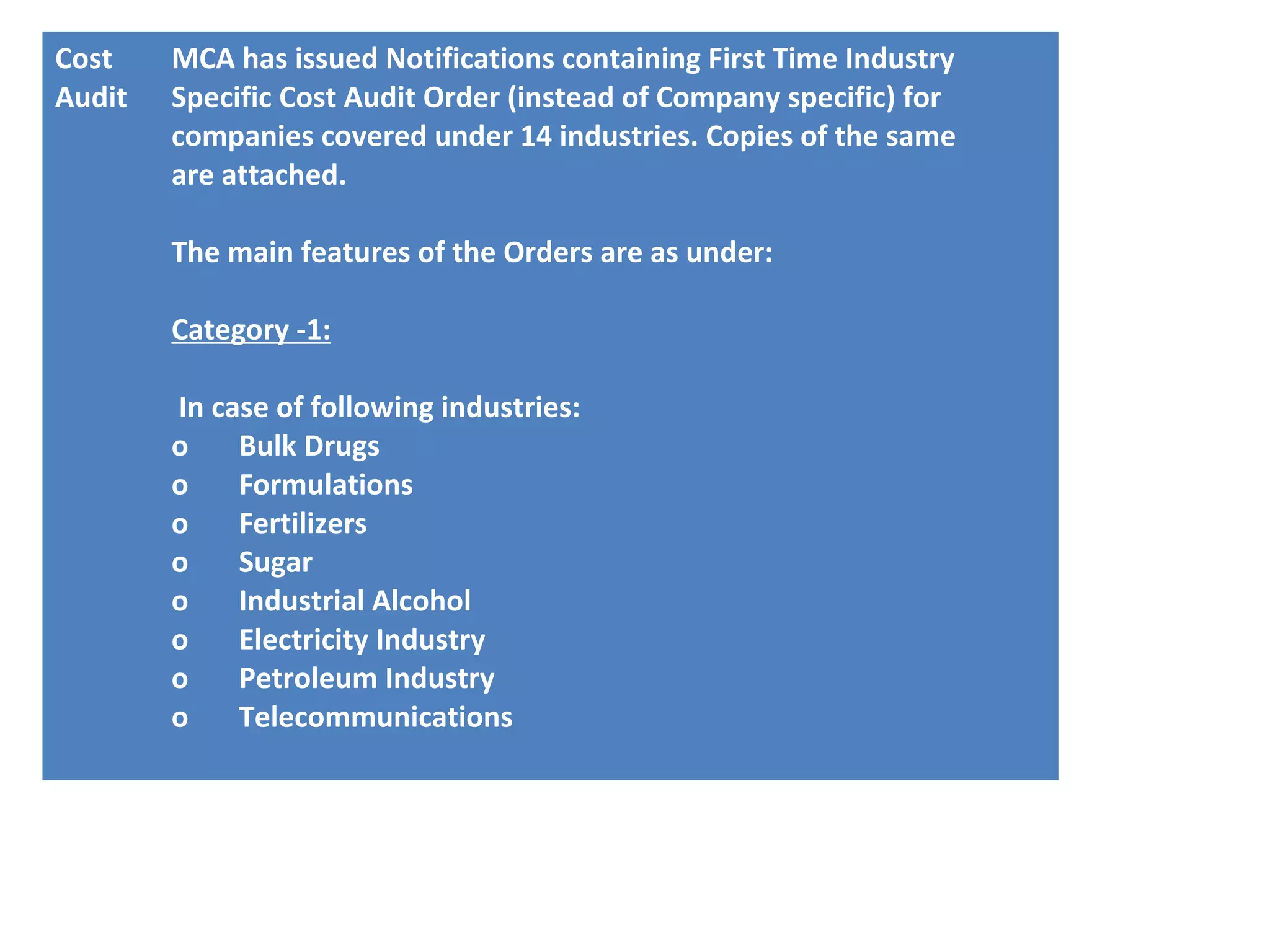 Mca circulars rationale and implications | PPT