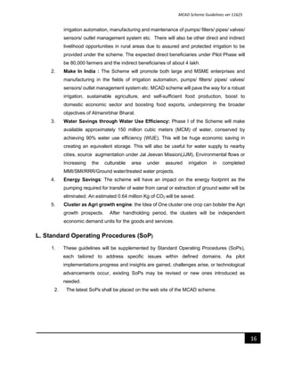 MCAD-Guidelines. Modernization of command Area Development, Guideines | PDF