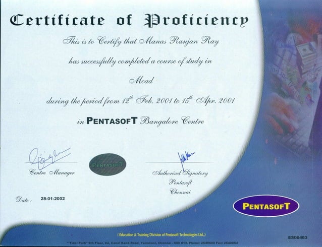 Mcad certificate | PPT