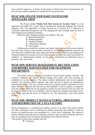 Mca & diplamo .net titles | PDF